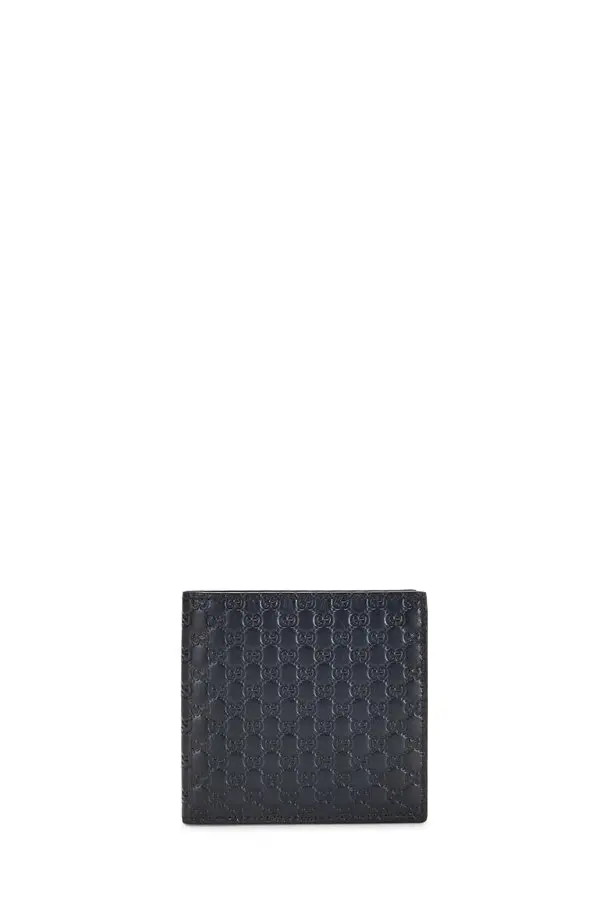 Gucci Microssima Bifold Wallet - Navy