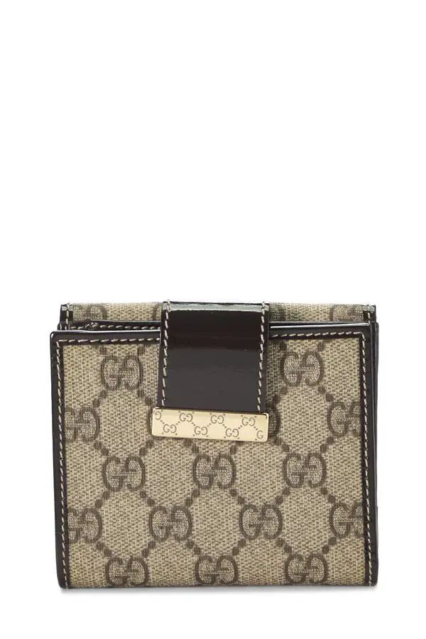 Gucci Original Gg Canvas Compact Wallet - Brown