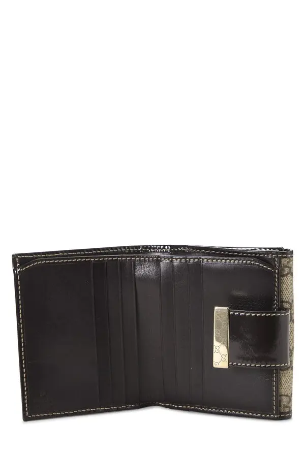 Gucci Original Gg Canvas Compact Wallet