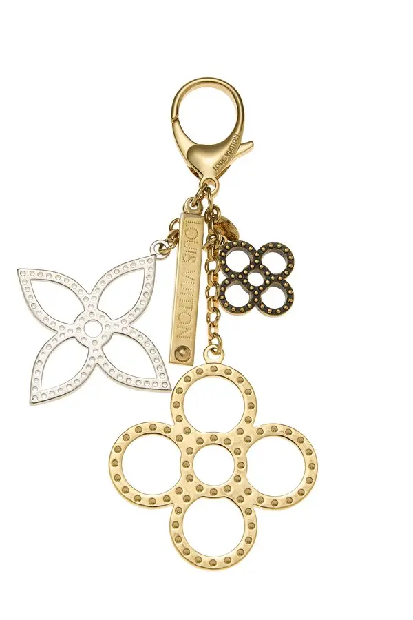 LOUIS VUITTON Multicolor Metal Tapage Bag Charm - Gold