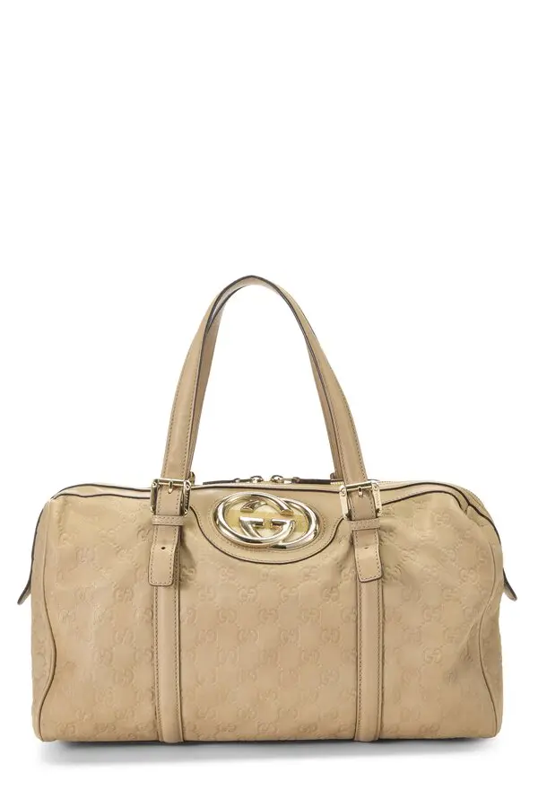 Gucci Guccissima Leather Britt Boston Bag