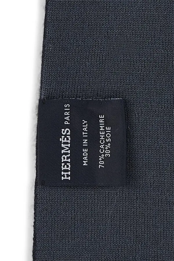Hermès Aller-retour Cashmere Scarf - Navy