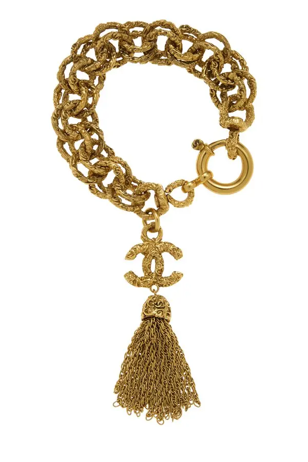 Chanel Tassel Charm Bracelet - Gold