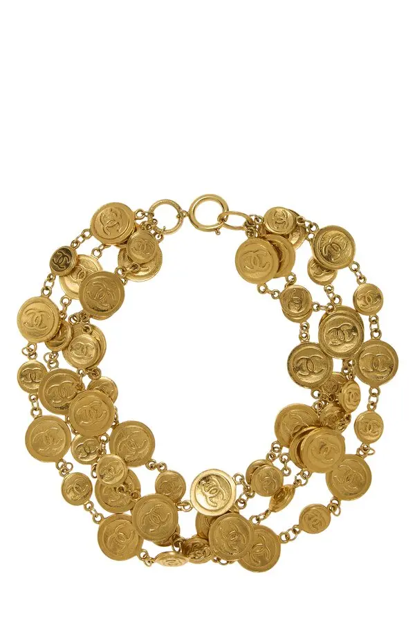 Chanel Metal Medallion Choker - Gold