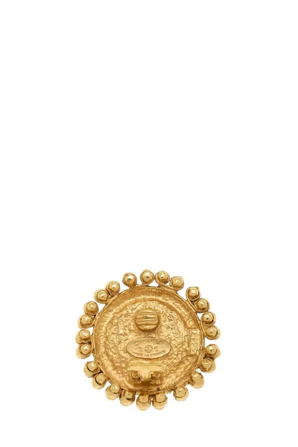 Chanel Gripoix Clip-on Earrings - Navy