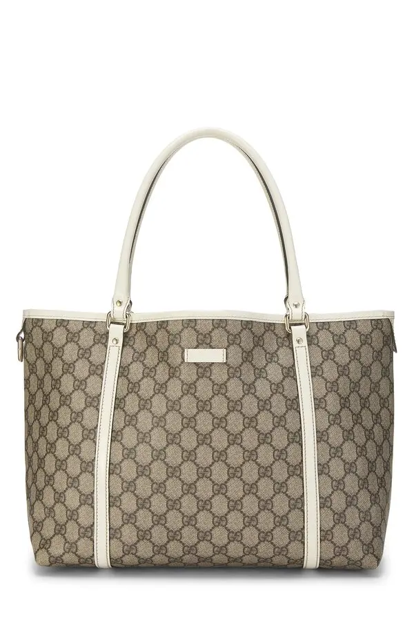 Gucci Original Gg Supreme Joy Tote - White