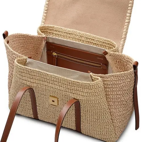 RADLEY The Chancery Raffia Flapover Woven Shoulder Bag