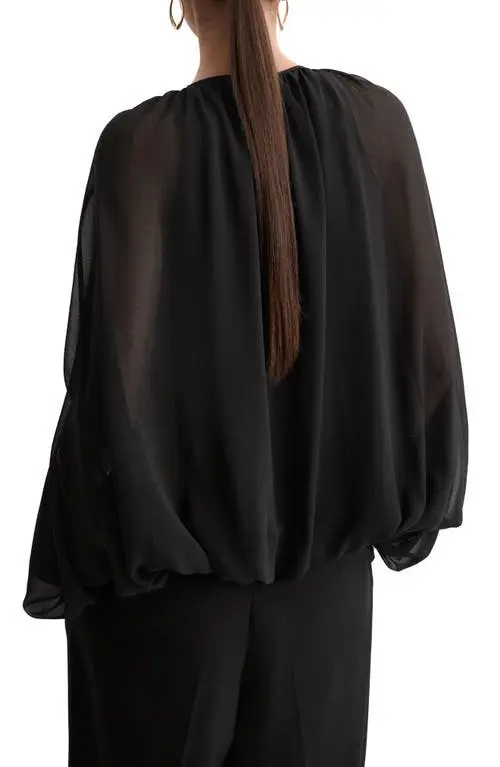 Mango Cape Sleeve Top