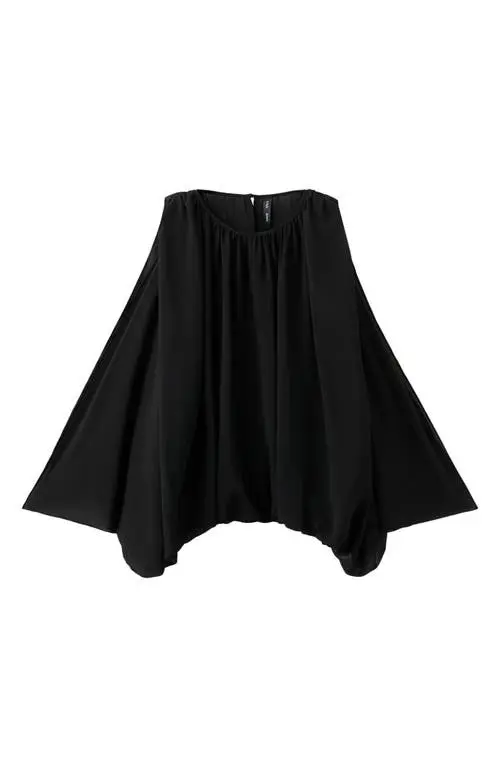Mango Cape Sleeve Top