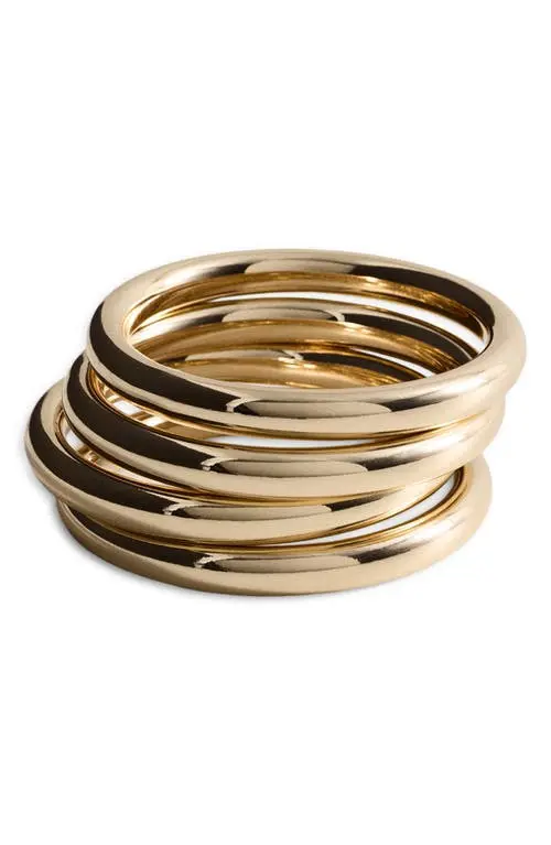 Mango Set Of Bangle Bracelets - Gold