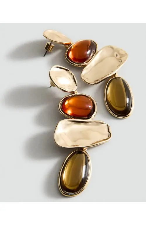 Mango Mixed Media Drop Earrings