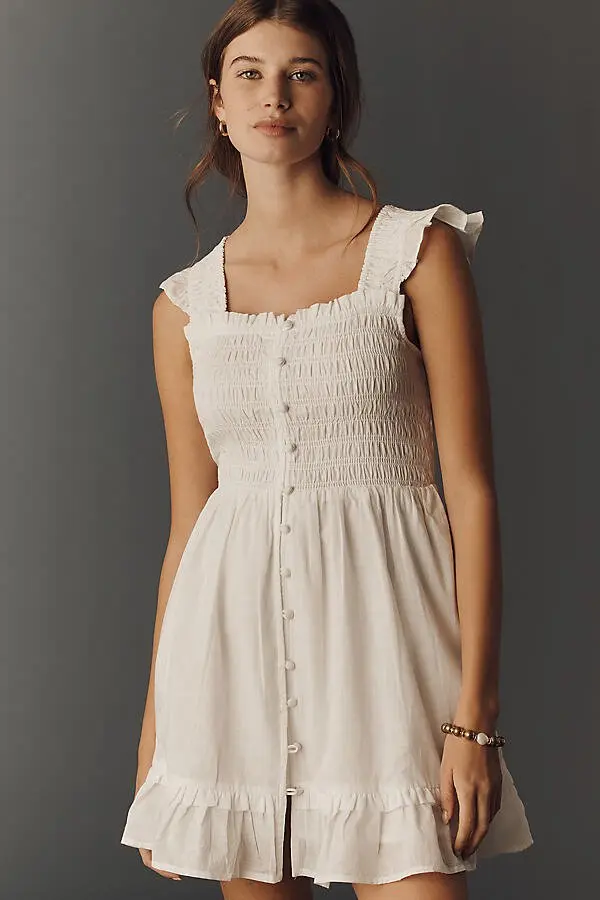 Anthropologie Peregre Mini Dress - White