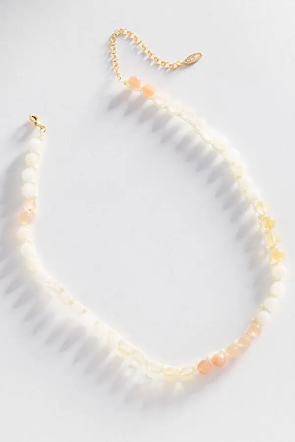 Anthropologie Pearl Collar Necklace - Neutral