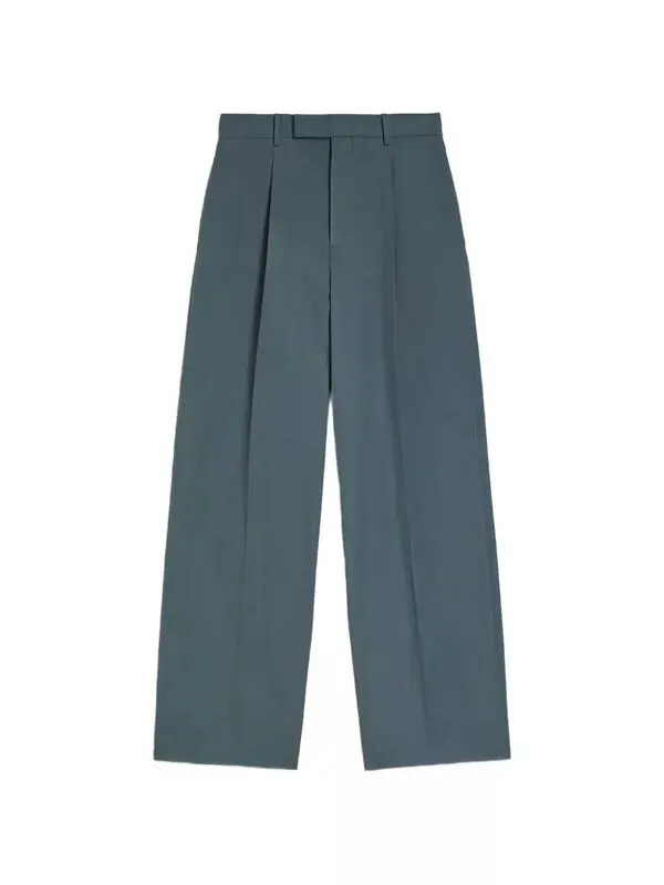 JIL SANDER Tailored Cotton Trousers - Blue