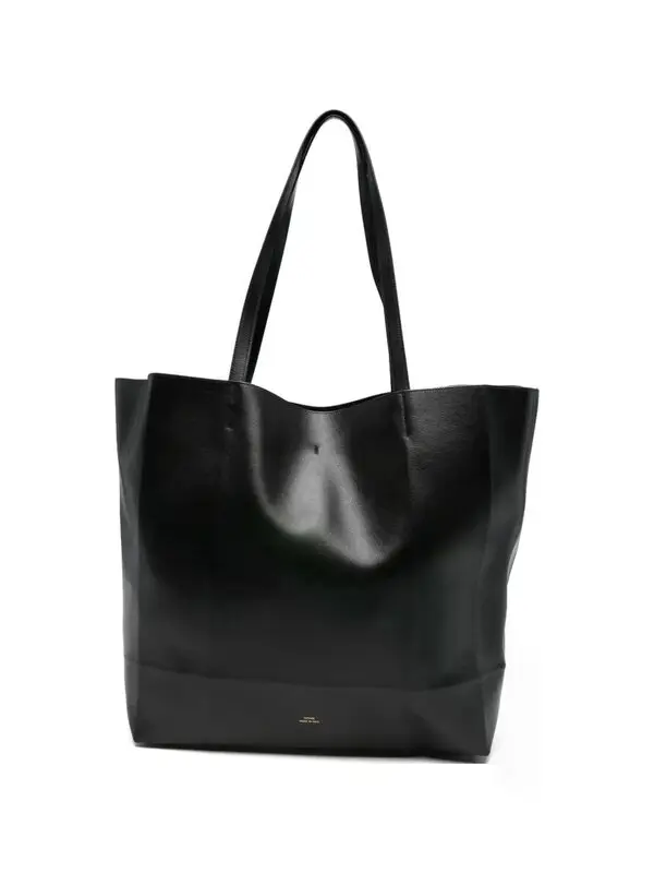 TOTEME Roam Leather Tote - Black
