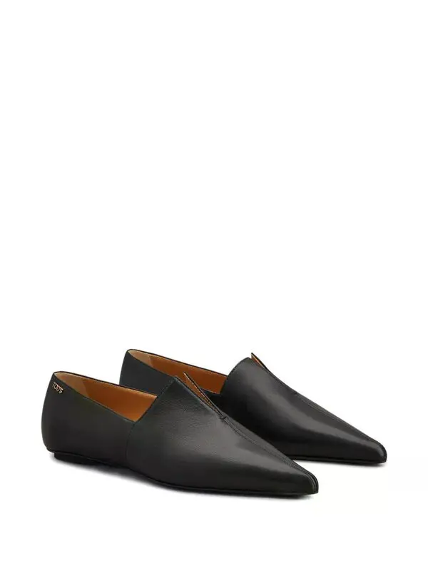 TOD'S Pointed Ballerina Flats - Black