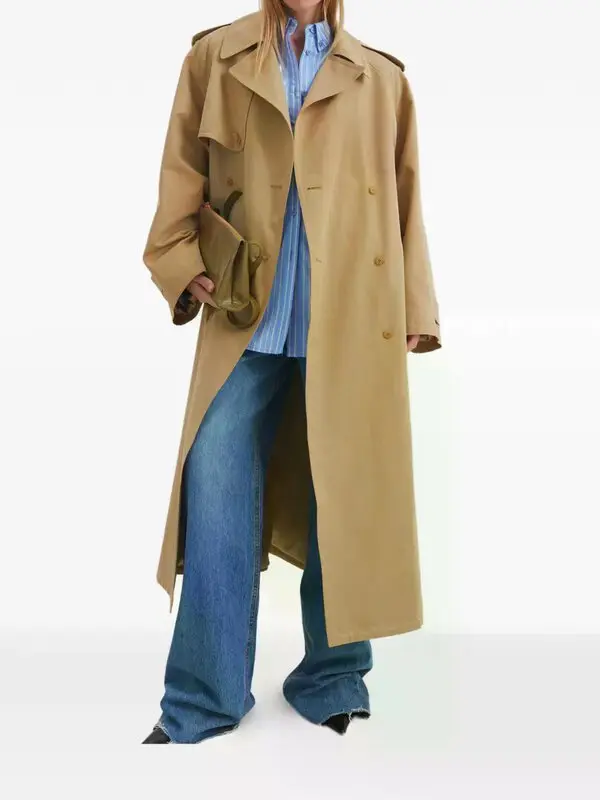 THE FRANKIE SHOP Buttoned Belted Coat