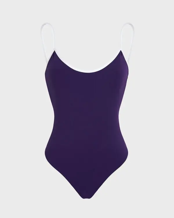 Vilebrequin Low-back One-piece Swimsuit - Purple