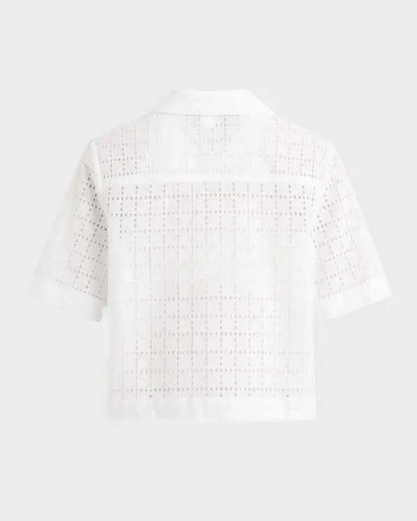 Vilebrequin Geometric Broderie Anglaise Fallon Shirt