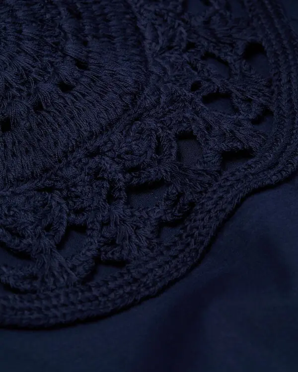 Vilebrequin Crochet Medallion Poplin Midi Dress