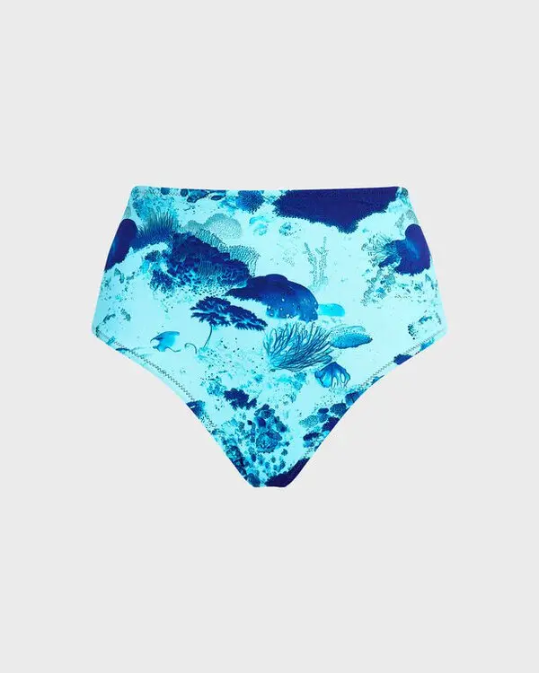 Vilebrequin High-waisted Bikini Bottom - Blue