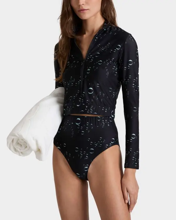 Vilebrequin Full Zip Cropped Rashguard