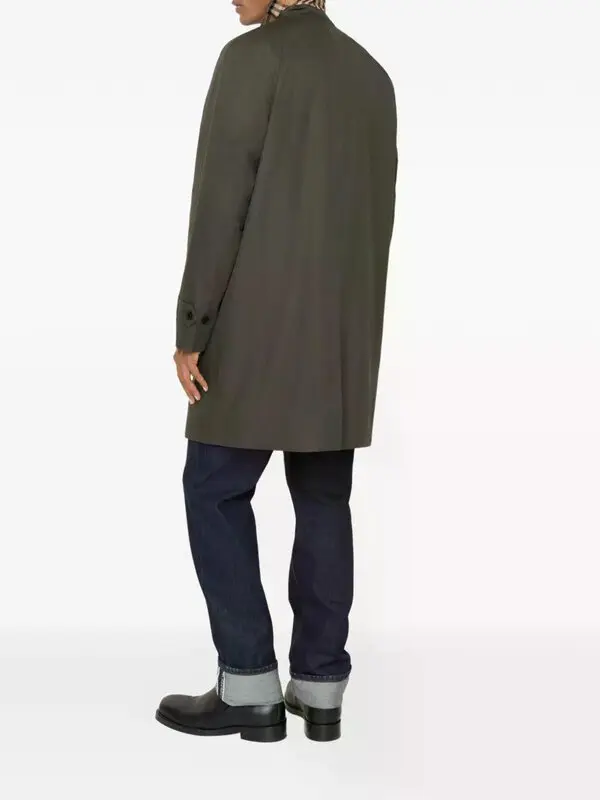 Burberry Mid-length Tropical Gabardine Camden Car Coat - Grey