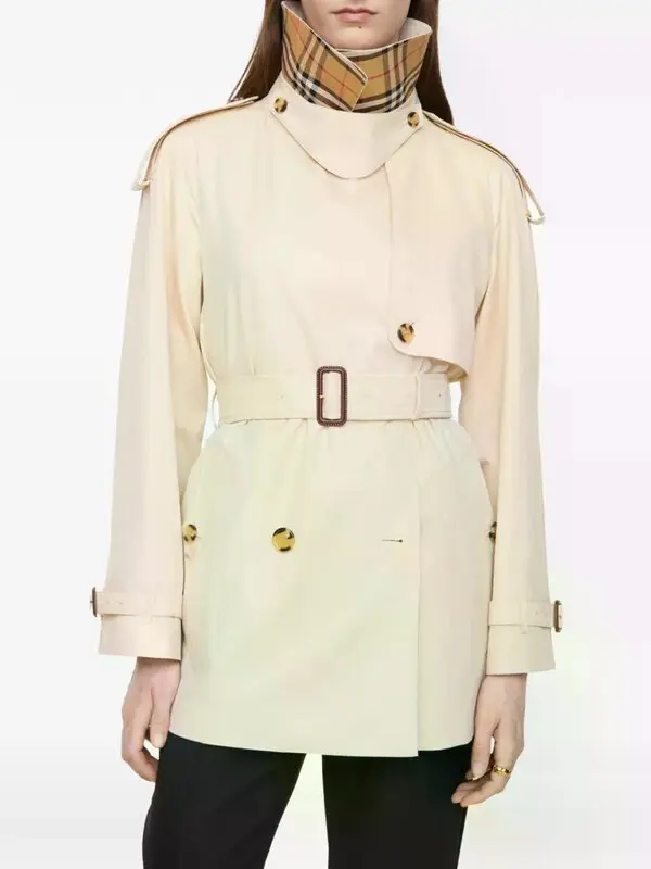 Burberry Fitzrovia Tropical Gabardine Trench Coat - Neutrals