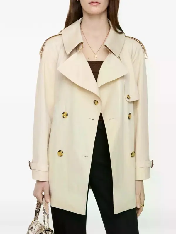 Burberry Fitzrovia Tropical Gabardine Trench Coat - Neutrals
