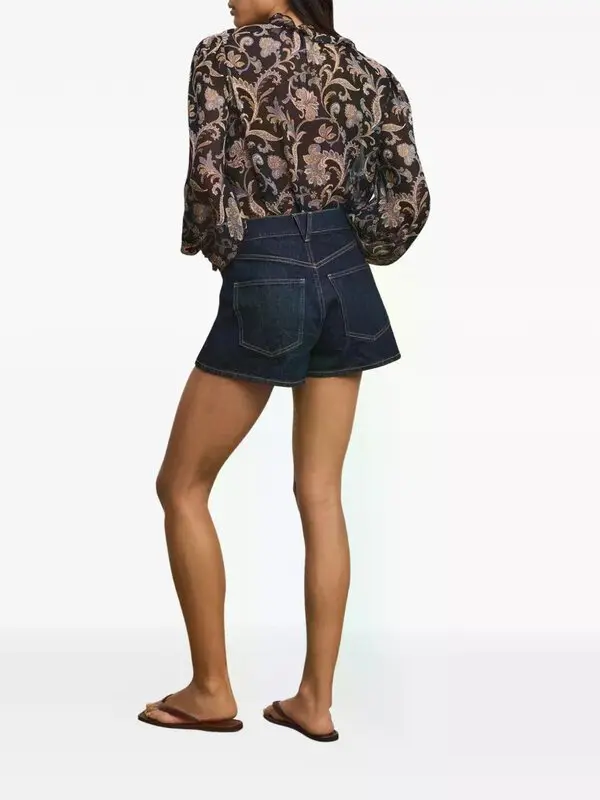 Veronica Beard Elijah Button-fastening Shorts - Blue