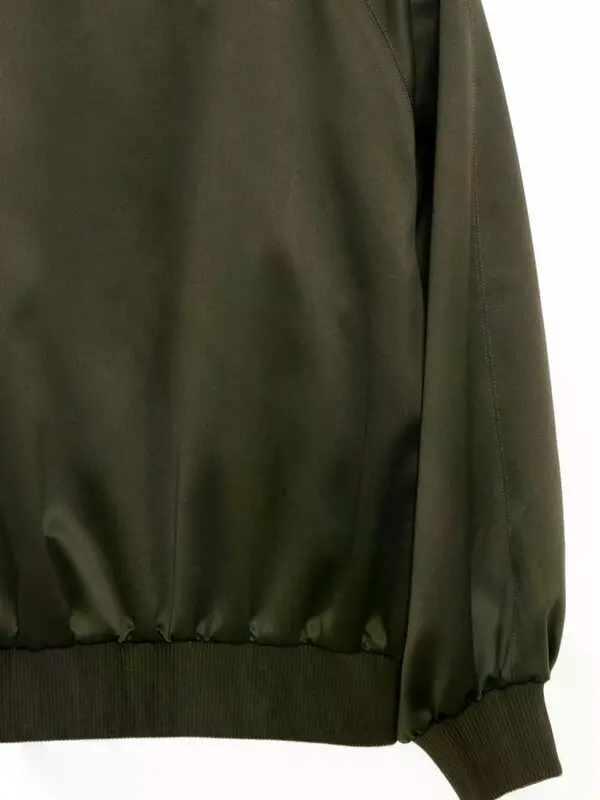 Cynthia Rowley Satin Bomber Jacket - Green