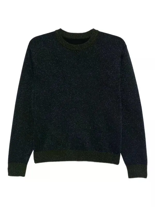 Cynthia Rowley Metallic Crew-neck Sweater - Blue