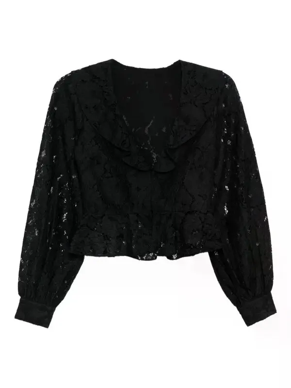 Cynthia Rowley Lace V-neck Blouse