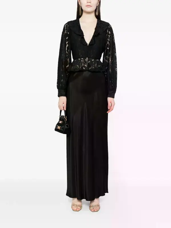 Cynthia Rowley Lace V-neck Blouse