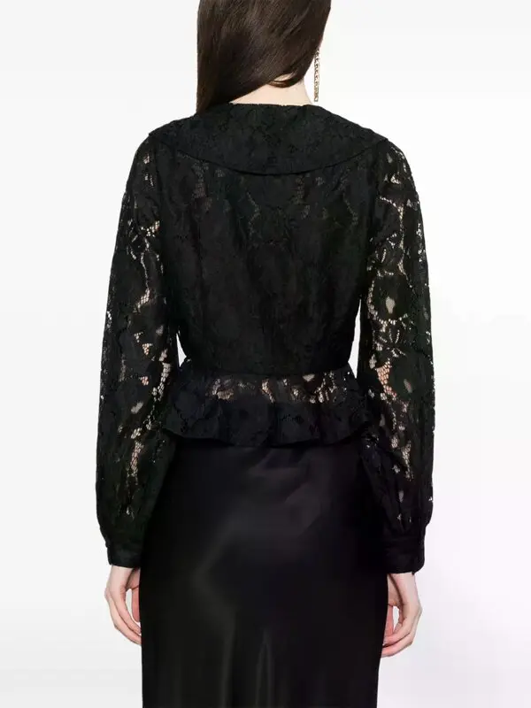 Cynthia Rowley Lace V-neck Blouse