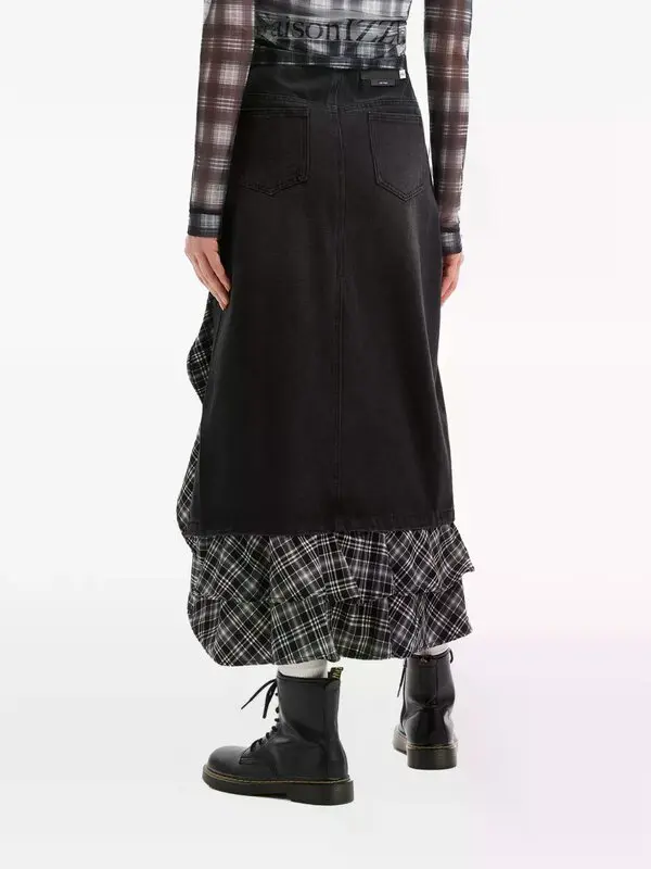 Izzue Tartan Ruffled Skirt