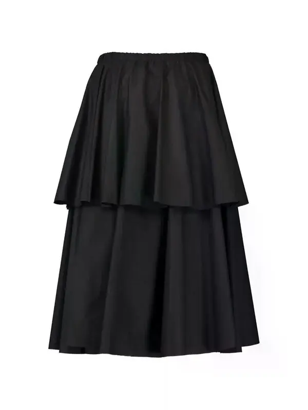 Louiza Babouryan Layered Midi Skirt