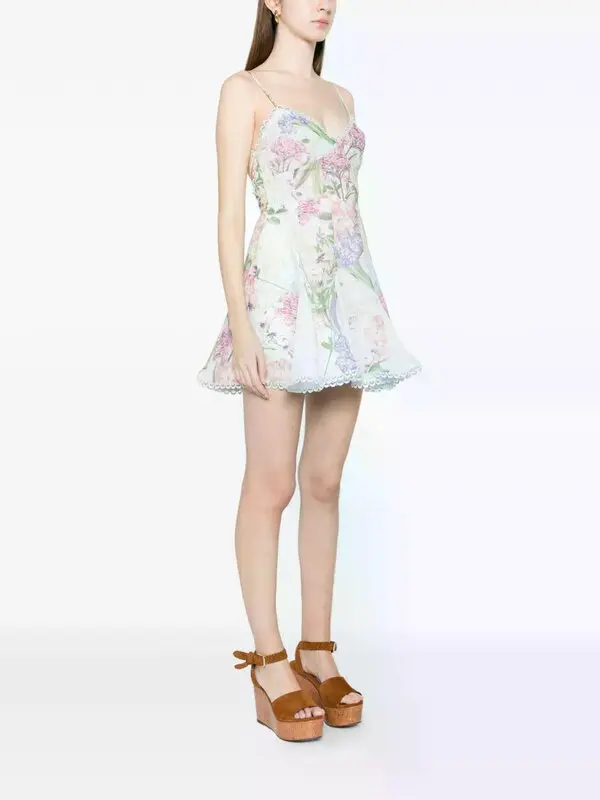 Charo Ruiz Ibiza Marlene Floral Lace Mini Dress