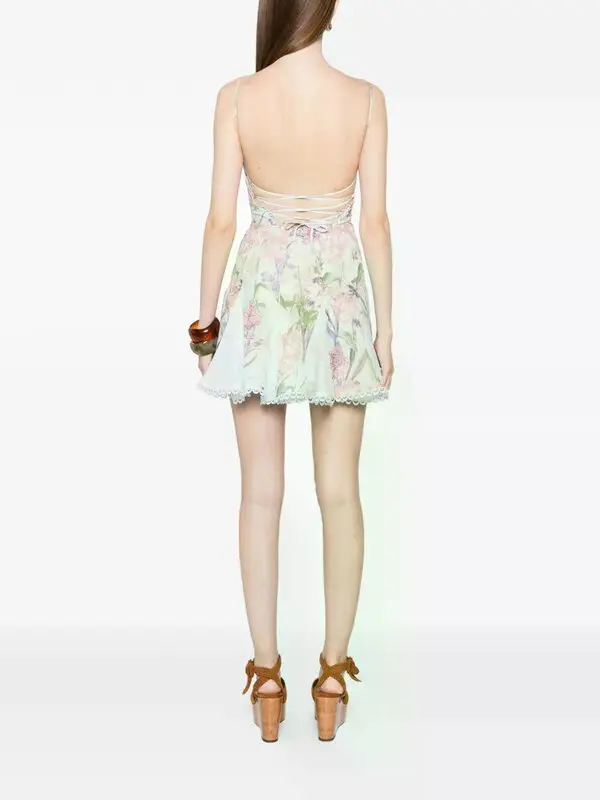 Charo Ruiz Ibiza Marlene Floral Lace Mini Dress