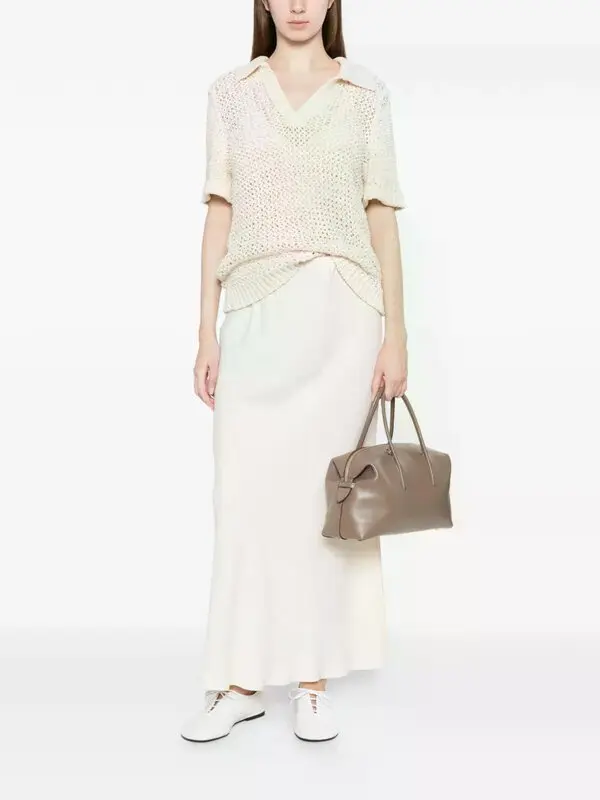Antonelli Firenze Ilda Elastic-waistband Midi Skirt - Neutrals