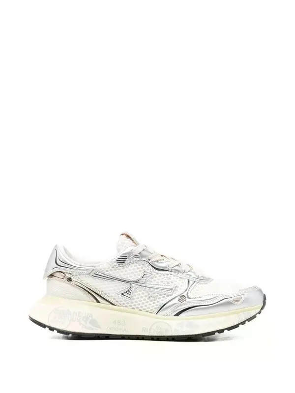 Premiata Laury Appliqué Sneakers - Neutrals