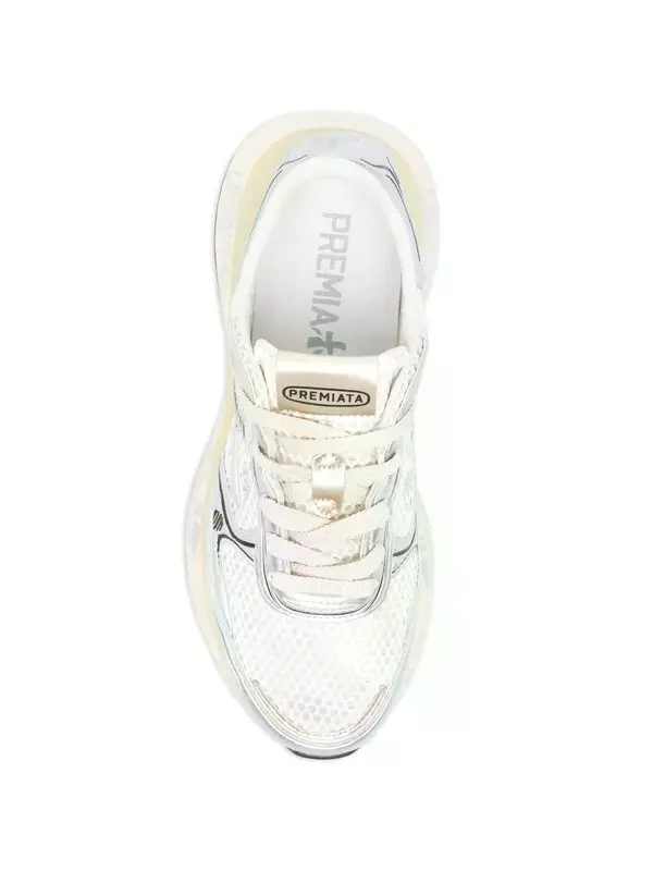 Premiata Laury Appliqué Sneakers - Neutrals