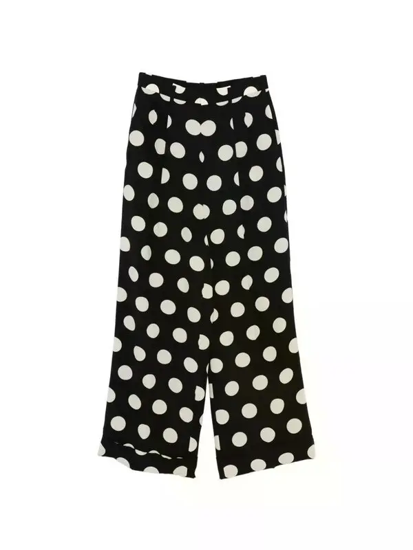 Junya Watanabe Polka Dot Trousers - Black