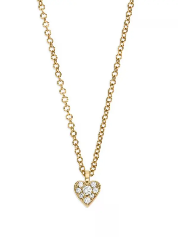 Sophie Bille Brahe Diamond Heart Pendant Necklace - Gold