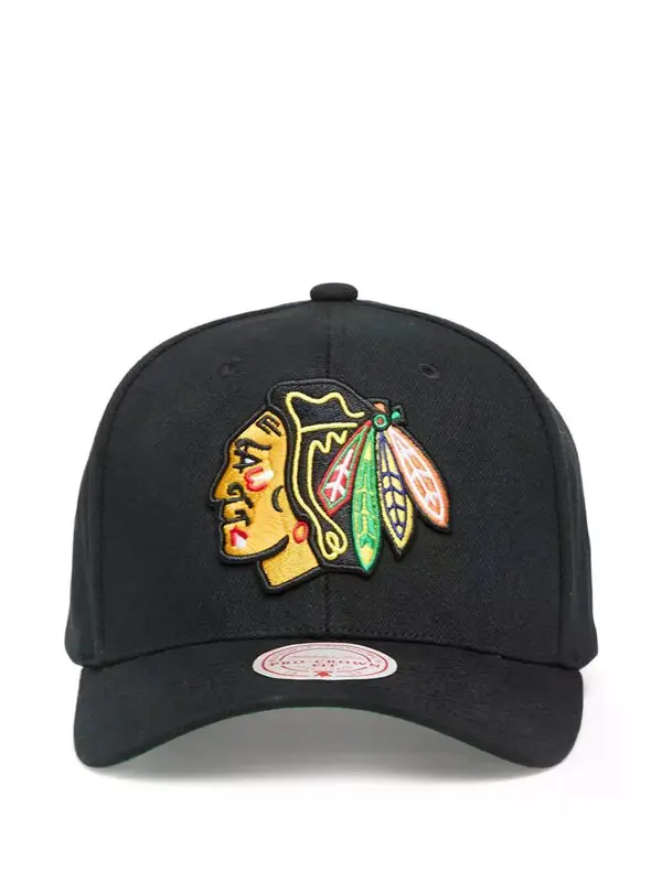 Mitchell & Ness Chicago Hawks Snapback Cap - Black