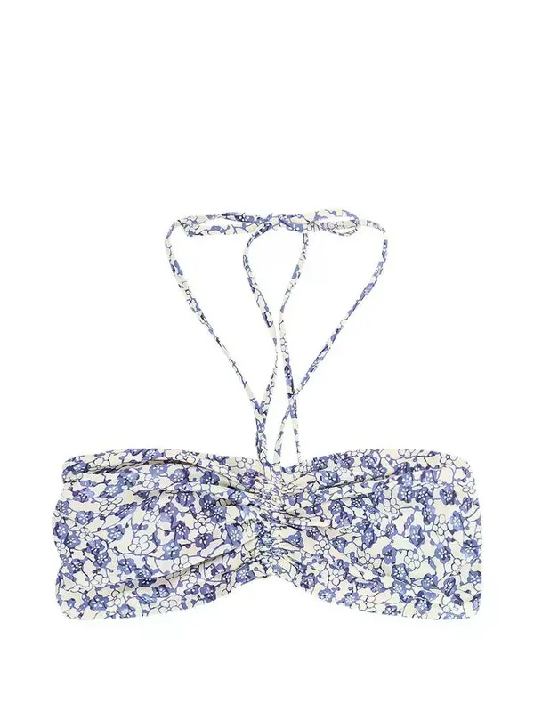 Isabel Marant Floral Knot Bikini Top - Blue