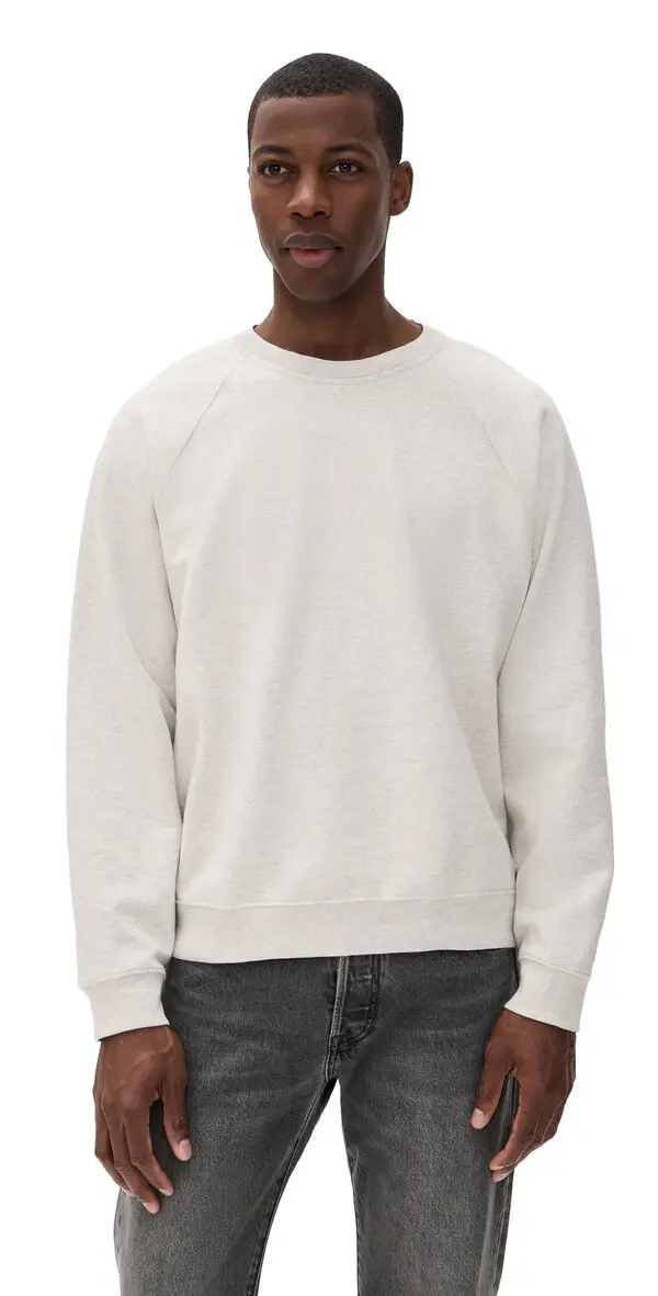 Madewell Crew Neck Terry Sweatshirt - Heather Grey