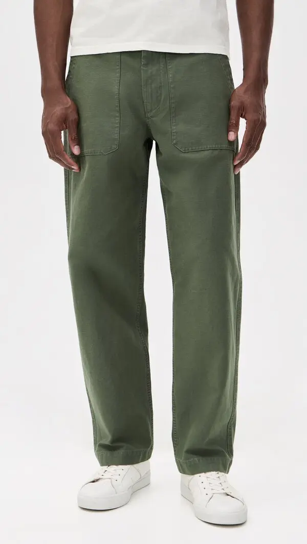 Madewell Garment Dye Slub Sateen Baker Pants