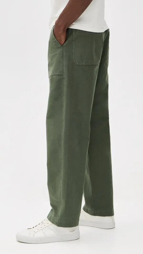 Madewell Garment Dye Slub Sateen Baker Pants