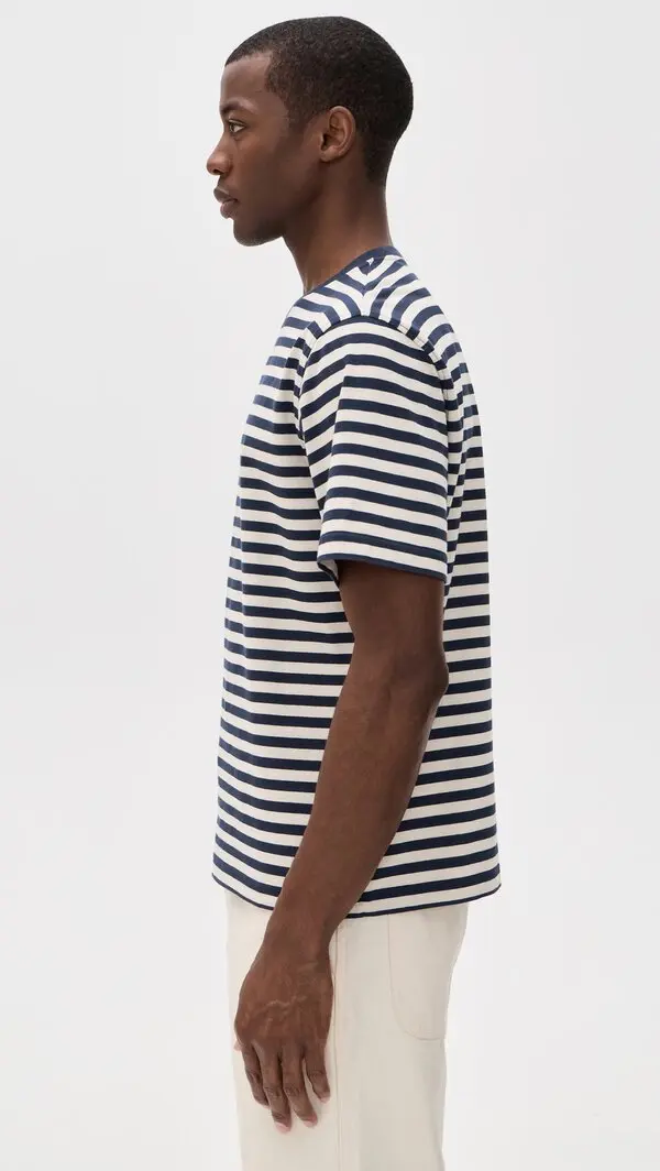 FAR AFIELD Breton Stripe Short Sleeved T-shirt
